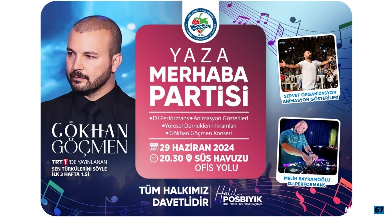 Ereğli'de ‘Yaza Merhaba Partisi’... - Zonguldak Ereğli Haberleri